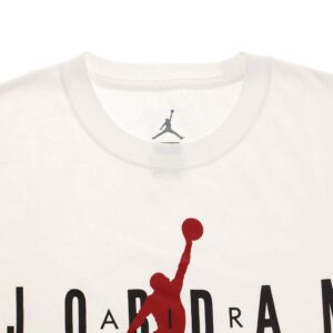 Jordan Boy's Logo T-Shirt (Big Kids) White MD (10-12 Big Kid)