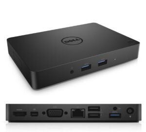 dell wd15 monitor dock 4k with 130w adapter, usb-c, (450-afgm, 6gfrt) (renewed)