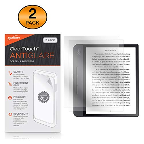 BoxWave Screen Protector Compatible with Kobo Forma - ClearTouch Anti-Glare (2-Pack), Anti-Fingerprint Matte Film Skin for Kobo Forma