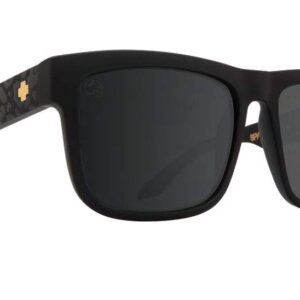 Spy Optic Discord Sunglasses Matte Black Leopard w/Happy Grey Green Silver Flash Lens + Sticker