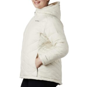 Columbia Women's Standard Heavenly Hooded Jacket, Chalk, Medium