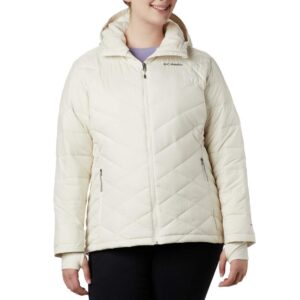 Columbia Women's Standard Heavenly Hooded Jacket, Chalk, Medium