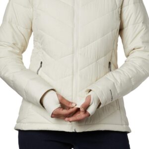 Columbia Women's Standard Heavenly Hooded Jacket, Chalk, Medium