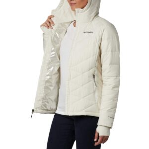 Columbia Women's Standard Heavenly Hooded Jacket, Chalk, Medium