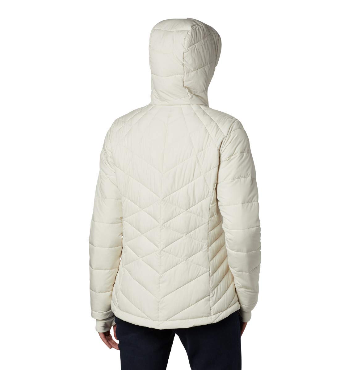 Columbia Women's Standard Heavenly Hooded Jacket, Chalk, Medium