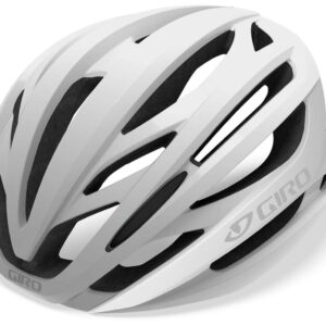 Giro Syntax MIPS Adult Road Cycling Helmet - Matte White/Silver, Small (51-55 cm)