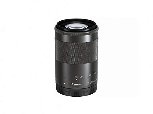 Canon EF-M 55-200mm f/4.5-6.3 Image Stabilization STM Lens (Black) (Renewed)