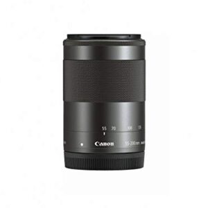 Canon EF-M 55-200mm f/4.5-6.3 Image Stabilization STM Lens (Black) (Renewed)