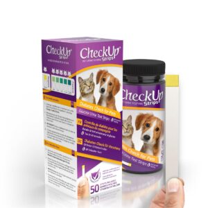 kit4cat checkup glucose urine testing strips for cats and dogs - detection of glucose levels x 50