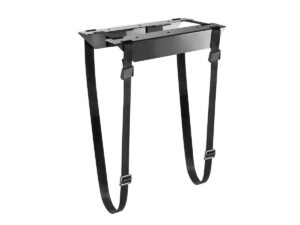 monoprice computer case cpu tower holder - low profile under desk mount, supports up to 22 lbs, horizontal or vertical mounting, designed for use with sit-stand desks - workstream collection