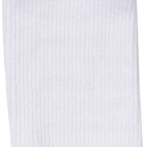 Hanes Men's Over-the-Calf Tube Socks,White,1 Pack (12 Pairs) Sock:10-13 / Shoe:6-12