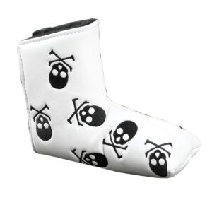 golf skull headcover putter cover blade head cover for most putters