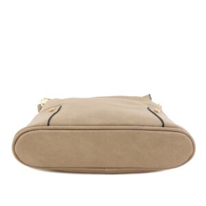 ALYSSA Triple Zip Pocket Large Crossbody Bag (Sand)