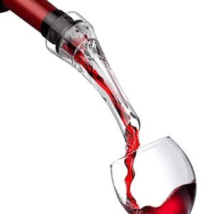 wine aerator pourer - premium aerating pourer and decanter spout - red wine aerator kit