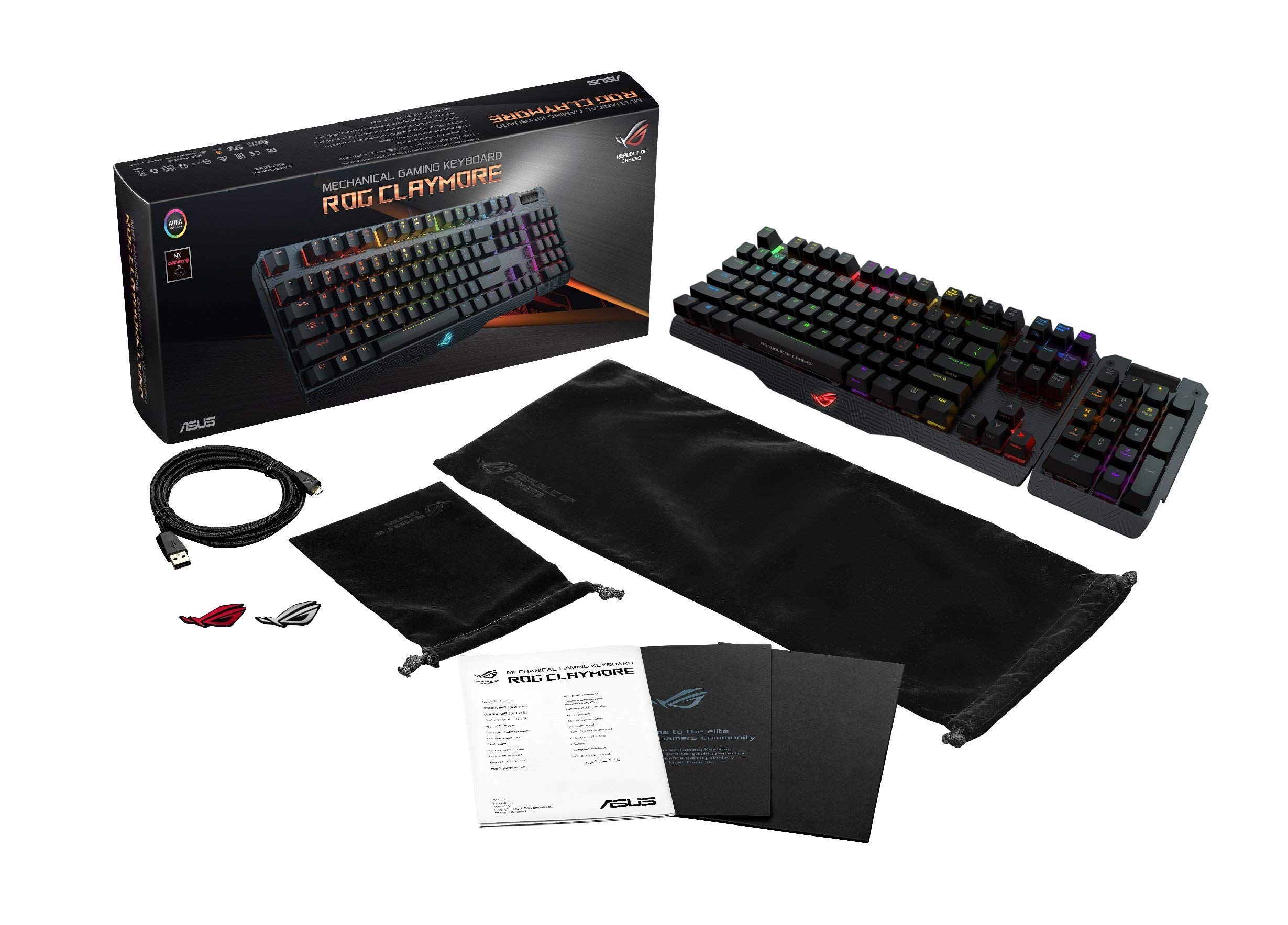 ASUS Mechanical Gaming Keyboard ROG Claymore Cherry MX Brown (Renewed)