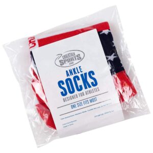 ChalkTalkSPORTS Soccer Athletic Ankle Socks | USA Patriotic Soccer