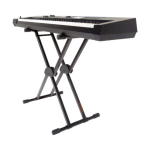 Roland RD-2000 88 Weighted Keys Digital Stage Piano - Bundle With Roland RPU-3 Pedal Unit with 3 Separate 1/4" Jacks, KS-20X Double Brace Keyboard X-Stand