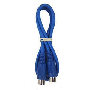 cable up cu/md103/blu 3' midi male to midi male midi cable (blue)