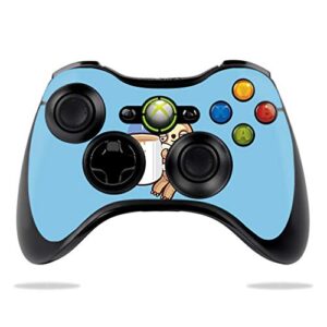 mightyskins skin compatible with microsoft xbox 360 controller - good morning sloth | protective, durable, and unique vinyl wrap cover | easy to apply, remove, and change styles | made in the usa