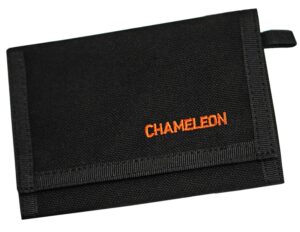 chameleon trifold mens wallet-military tactical men wallets- id card holder - canvas thin front pocket travel wallet-coin zipper pocket