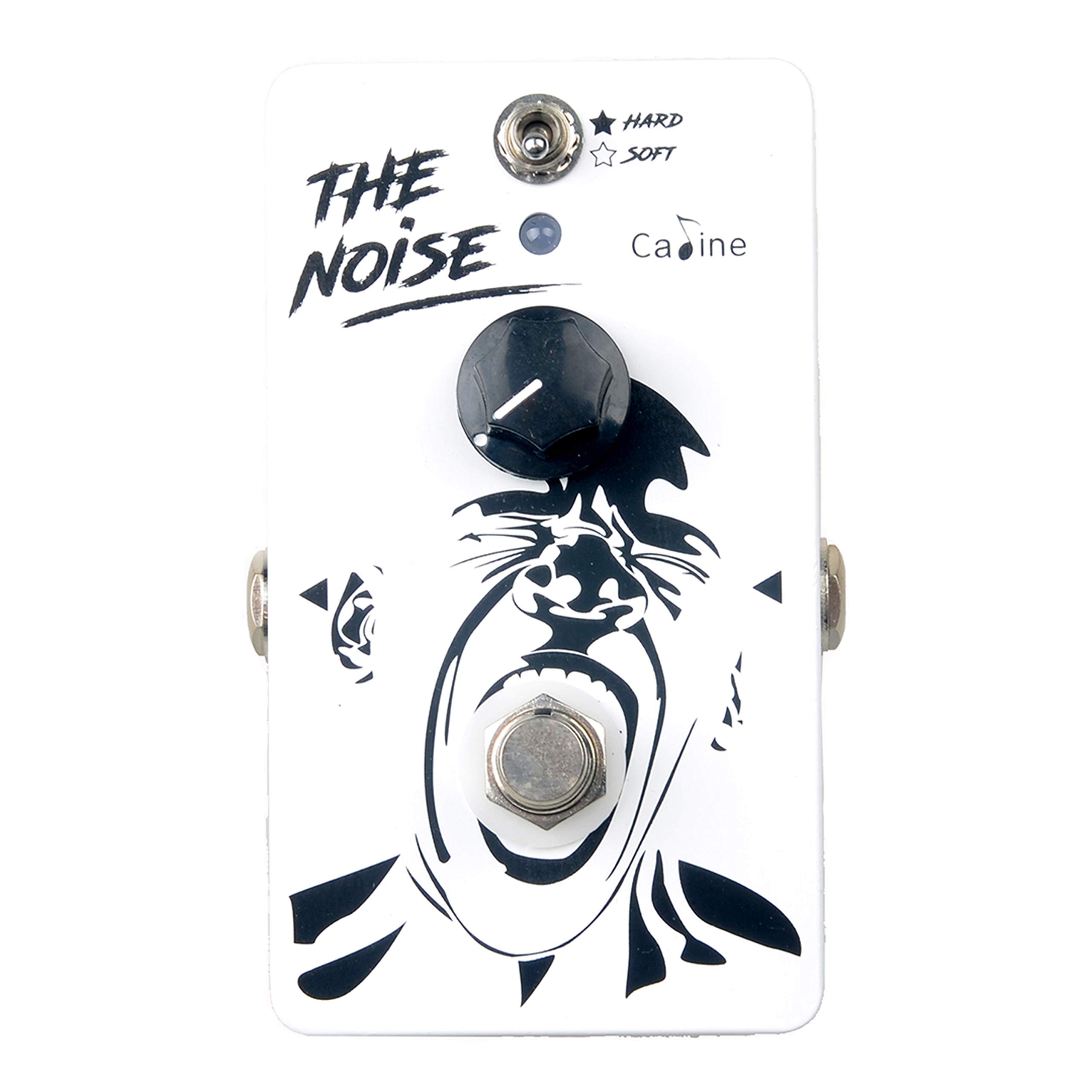 Caline Mini Noise Gate Pedals Electric Guitar The Noise Reduction Effects Pedal True Bypass with Aluminum Alloy Housing White CP-39