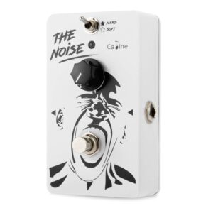 Caline Mini Noise Gate Pedals Electric Guitar The Noise Reduction Effects Pedal True Bypass with Aluminum Alloy Housing White CP-39