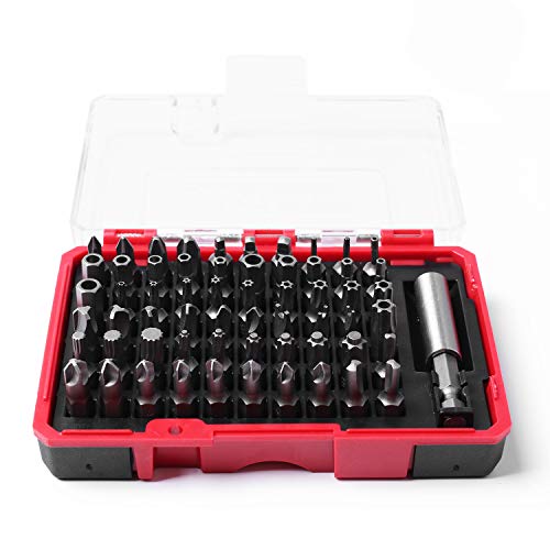 Protorq High Qualiy Security Bit Set, 61-Piece, S2 Steel, Temper Proof Bits, for home electoronics, vehicles, military, aerospace applications