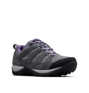 columbia women's redmond v2 waterproof, ti grey steel/plum purple, 10