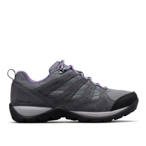 Columbia Women's Redmond V2 Waterproof, Ti Grey Steel/Plum Purple, 10