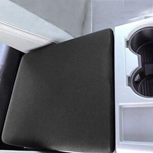 avomar black center console armrest soft pad protector cover compatible with ford f150 f250 truck series 2010-2018 - black