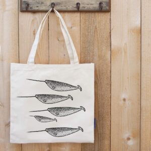 Pet Studio Art Narwhal Pod Tote Bag