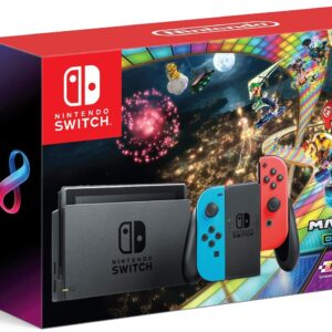 Nintendo Switch with Neon Blue and Neon Red Joy‑Con HAC-001 w/ Mario Kart 8 Deluxe