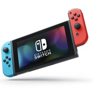 Nintendo Switch with Neon Blue and Neon Red Joy‑Con HAC-001 w/ Mario Kart 8 Deluxe