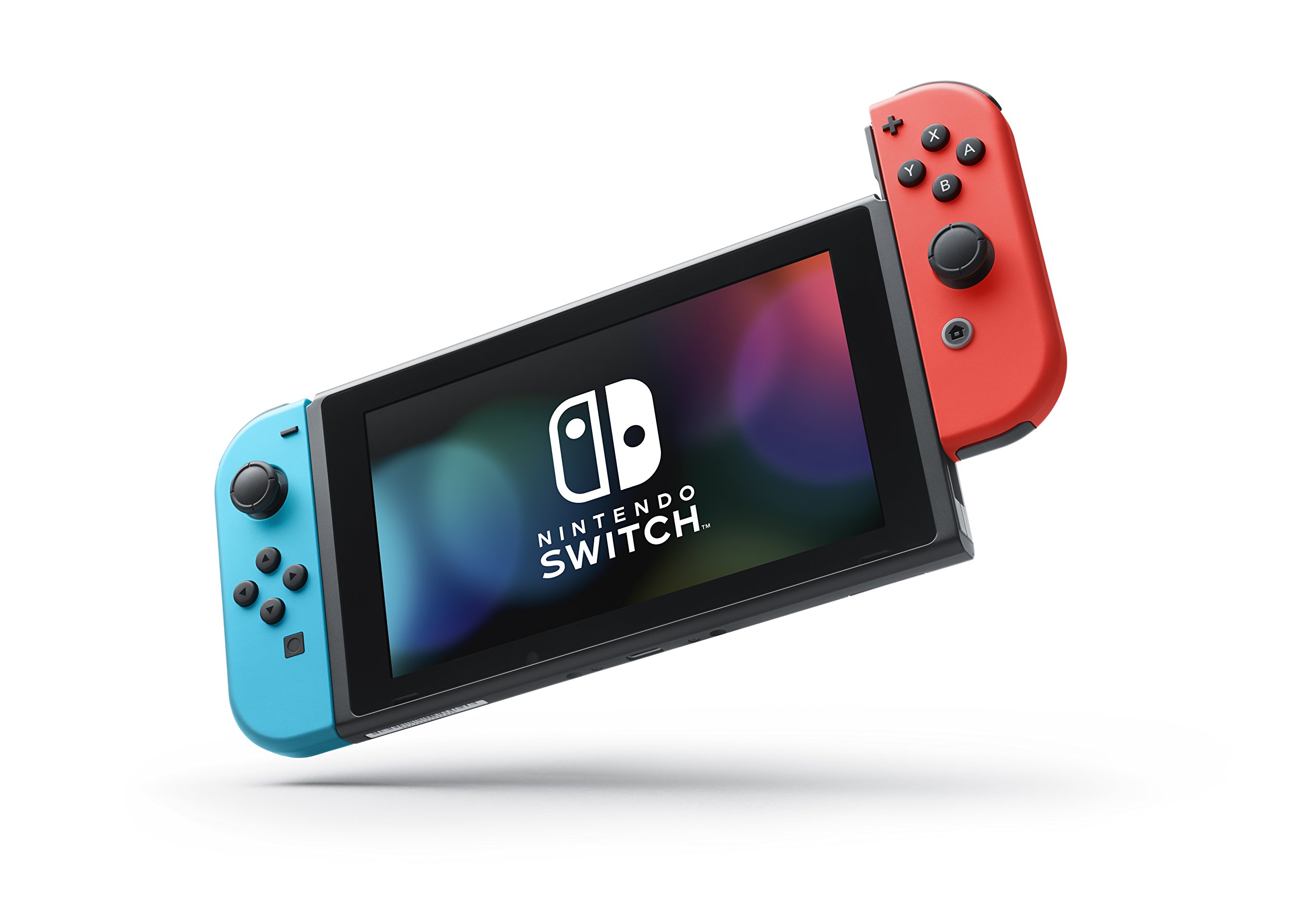 Nintendo Switch with Neon Blue and Neon Red Joy‑Con HAC-001 w/ Mario Kart 8 Deluxe