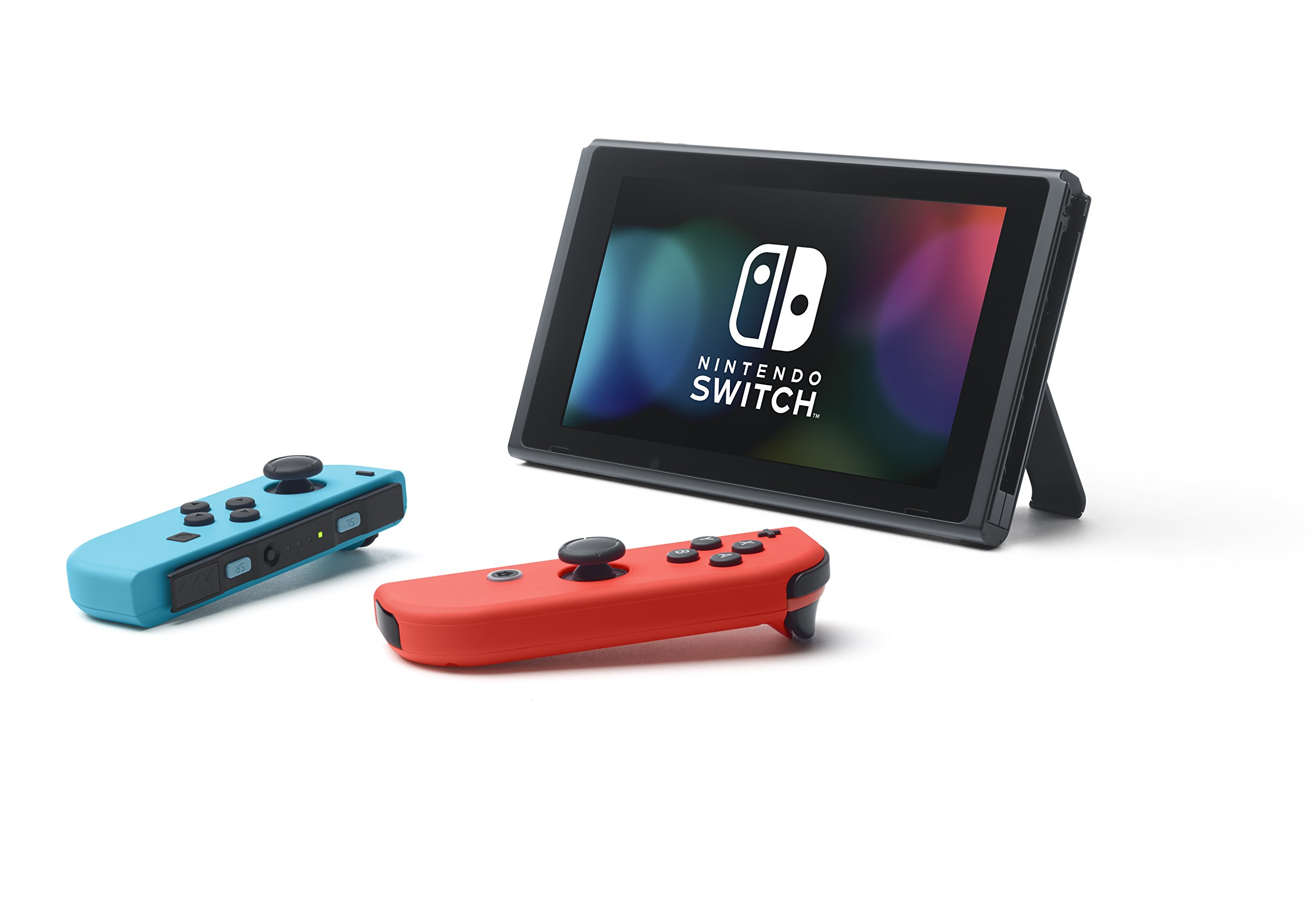 Nintendo Switch with Neon Blue and Neon Red Joy‑Con HAC-001 w/ Mario Kart 8 Deluxe