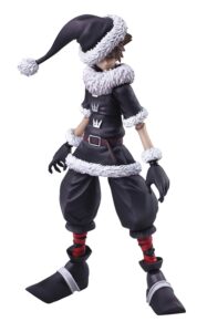 square enix aug188271 kingdom hearts ii: bring arts sora (christmas town version) action figure, multicolor