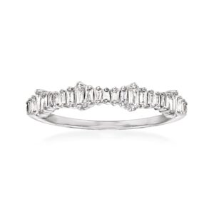 ross-simons 0.20 ct. t.w. baguette diamond ring in 14kt gold