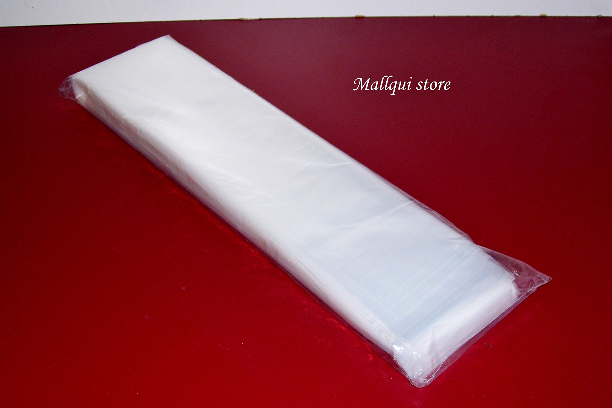 ULINE - 100 Clear 3 x 30 Poly Bags Poster Sleeves Plastic Lay Flat Open TOP Packing ULINE Best 2 MIL