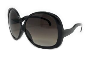 webdeals - oversized xl womens sunglasses vintage style designer inspired (round, black gradient), x-large