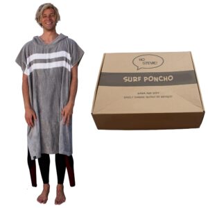 ho stevie! surf poncho - warm and soft - easily change in/out of wetsuit without towel falling down