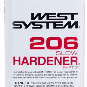 West System 105-B Epoxy Resin Bundle with 206-B Slow Epoxy Hardener and 300 Mini Pumps Epoxy Metering Pump Set, Pale Yellow