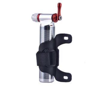 bike pump co2 inflator, portable lightweight aluminum alloy mountain bike road tyre tube pump