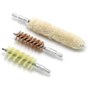 aimfiree 3pcs/lot .45cal nylon cotton mop phosphor bronze bore brush gun cleaning brush for rifle pistol thread 8-32