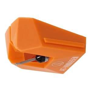 audio-technica at-vmn95en elliptical replacement turntable stylus orange