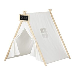 south shore sweedi organic cotton and pine play tent with chalkboard