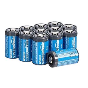 amazon basics non-rechargeable cr2 lithium batteries, 3 volt, long lasting power, low self-discharge rate, 12 count