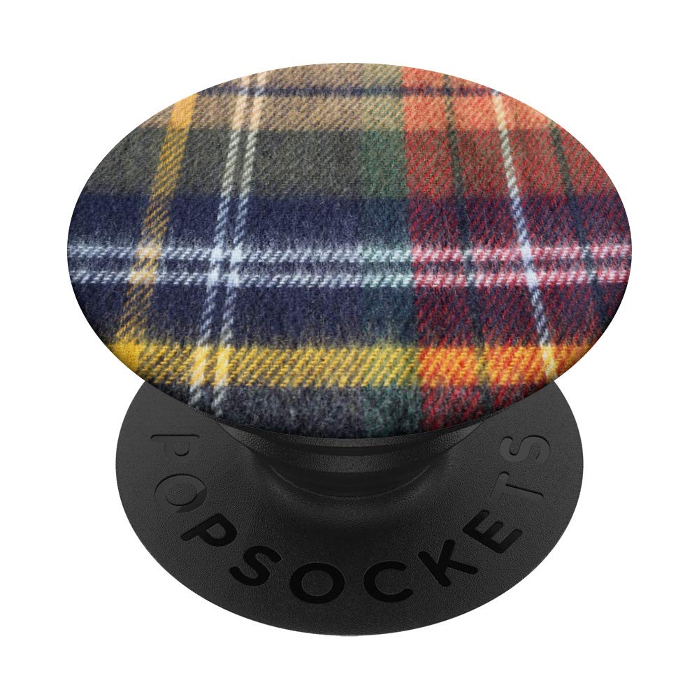 Plaid Buffalo Gingham Check Flannel Tartan Line Stripe Patch PopSockets PopGrip: Swappable Grip for Phones & Tablets