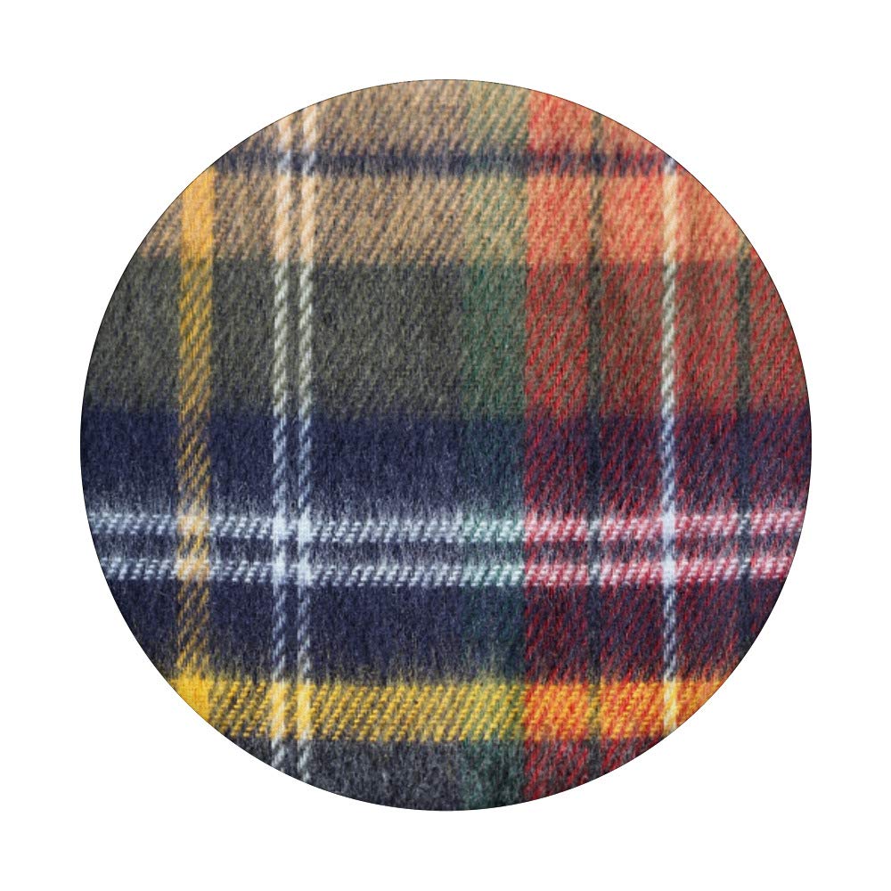 Plaid Buffalo Gingham Check Flannel Tartan Line Stripe Patch PopSockets PopGrip: Swappable Grip for Phones & Tablets