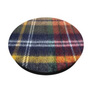 Plaid Buffalo Gingham Check Flannel Tartan Line Stripe Patch PopSockets PopGrip: Swappable Grip for Phones & Tablets