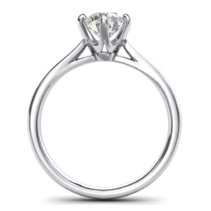 sterling silver 2.0 ct classic 6-prong solitaire simulated diamond engagement ring promise bridal wedding ring (5)